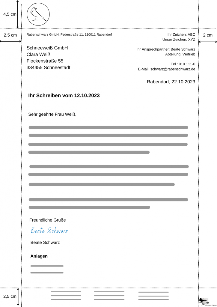 Geschäftsbrief schreiben: Aufbau, Inhalt & Co.